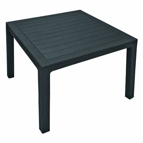 Садовый стол GREEN GLADE 17197992G, полипропилен, 95 х 95 х 74.5 см, графит