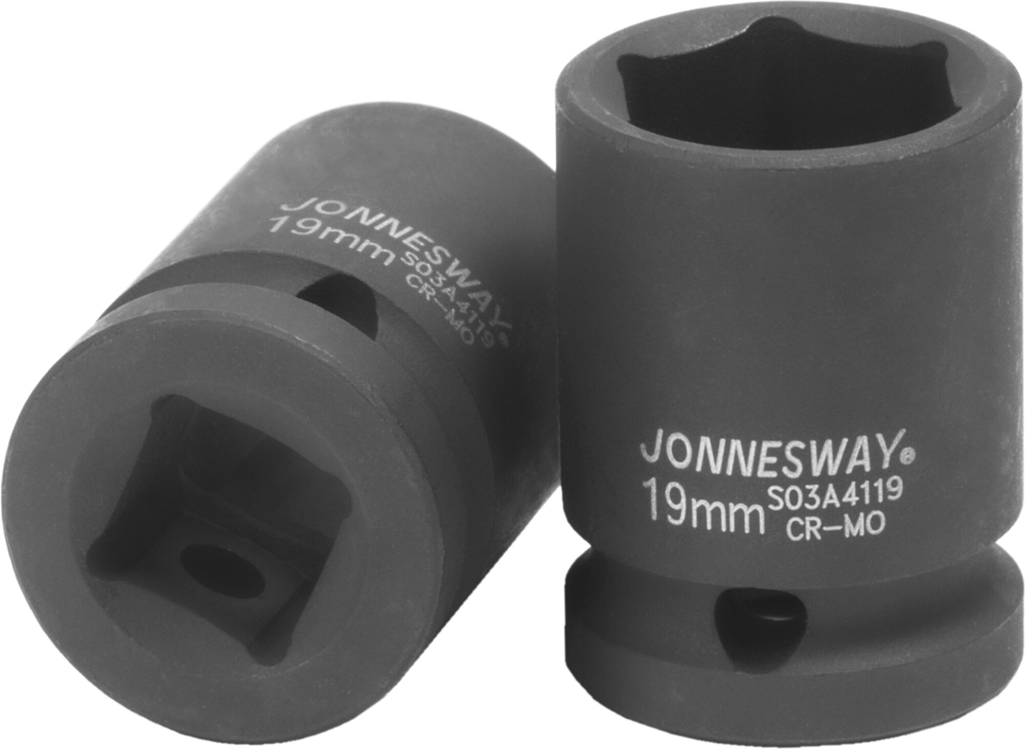 Головка торцевая ударная 1/2"DR, 19 мм, S03A4119, Jonnesway