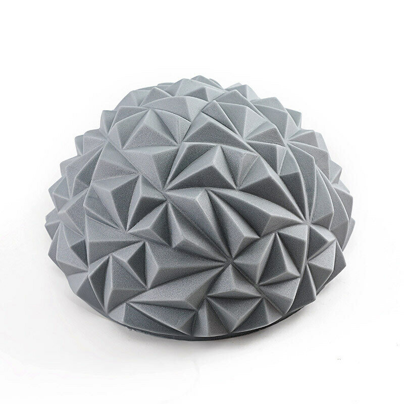 Подушка балансировочная надувная, детская спортивная полусфера, тренажер для фитнеса, гимнастики и футбола, массажный резиновый балансборд с шипами гимнастический инвентарь для стоп и равновесия 16 см