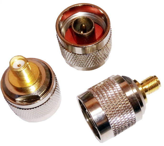 Переходник N male (папа) - SMA female (мама),2 шт.