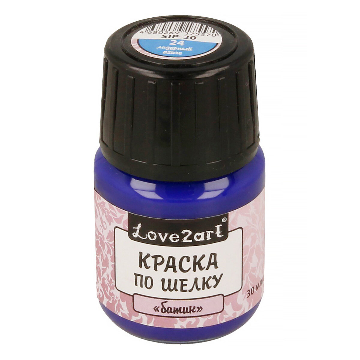 Краска по шелку "Love2art" "батик" SIP-30 30 мл 24 лазурный