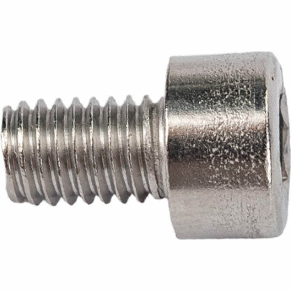 Болт с внутренним шестигранником виртуоз 5x8 мм, DIN 912, нержавеющая сталь А2 (4 шт.)