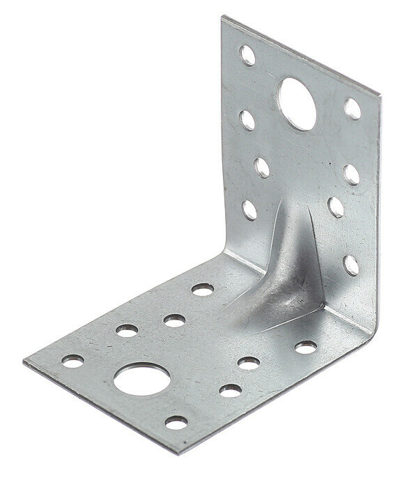 Уголок крепежный усиленный оцинкованный 70х70х55х1.8 мм 48577