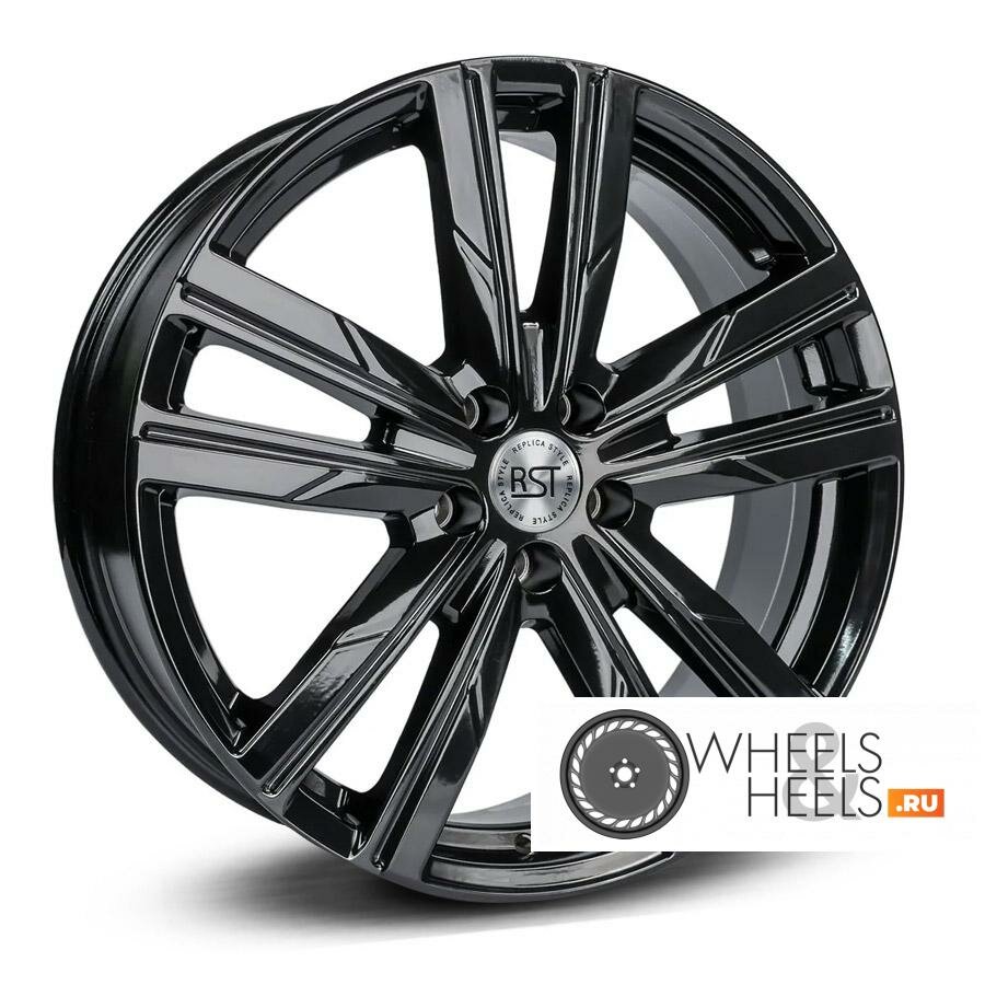 Диск автомобильный литой RST R089 19x7 5x108 et36 dia65.1 Черный глянцевый