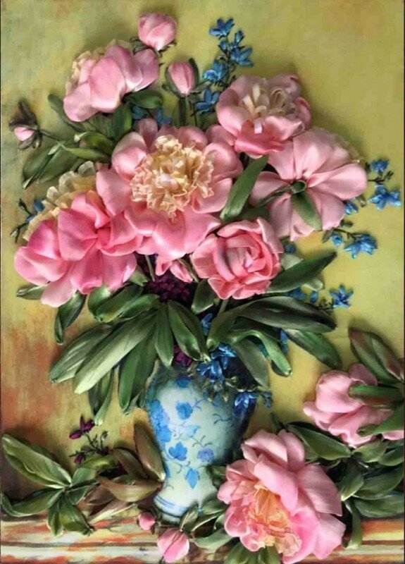 Набор для вышивания Каролинка #КЛ(Н)-3017 Начало лета, Вышивка лентами, 27 х 35 см