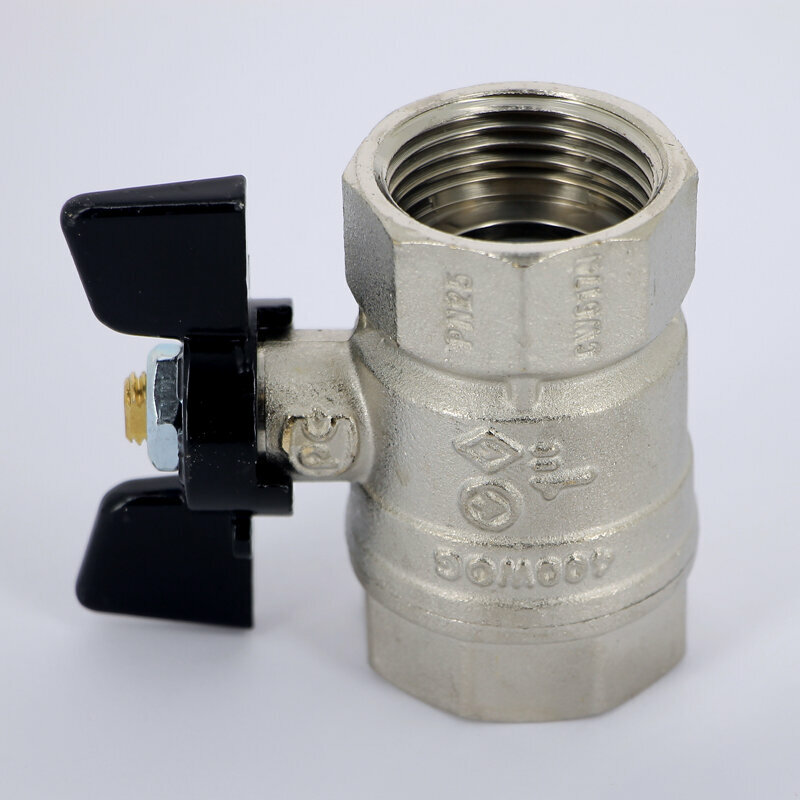 Кран шаровой GENERAL FITTINGS ручка бабочка 1" ВР