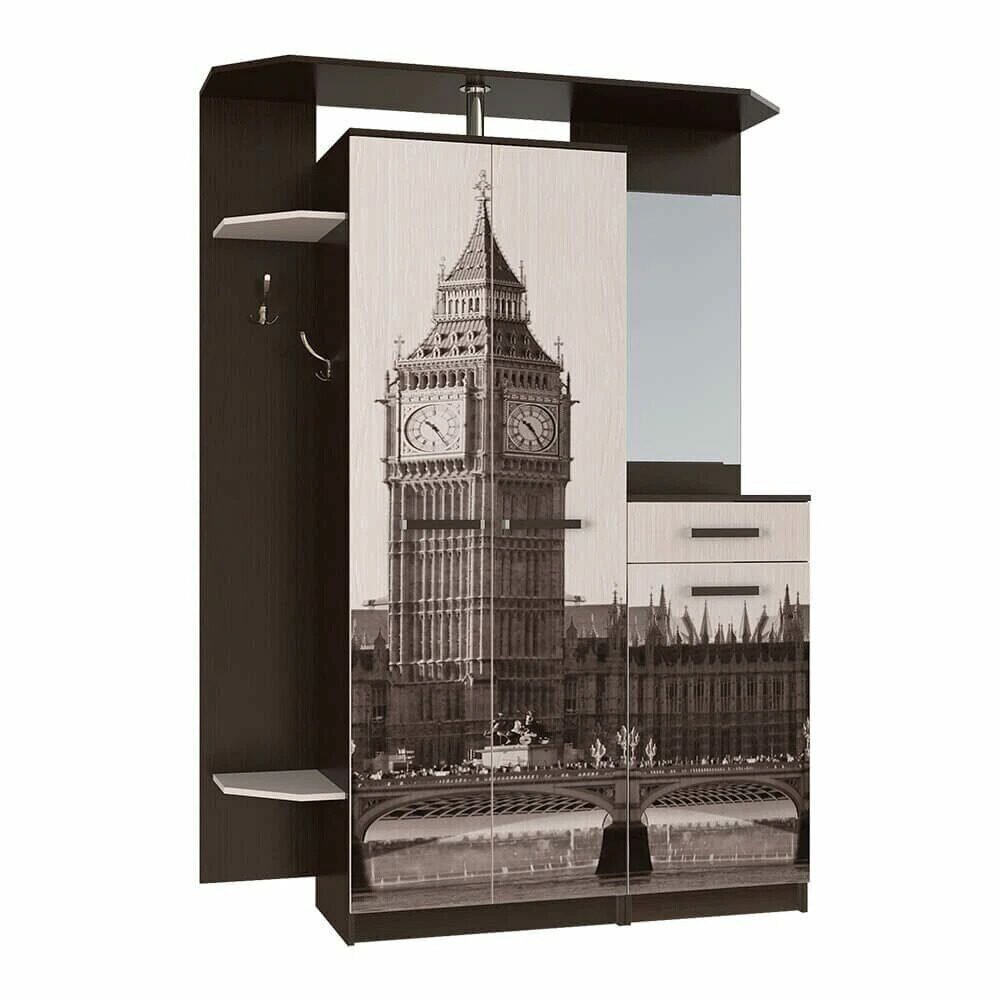 Прихожая «Граф», венге/лоредо (1500х432х2100)