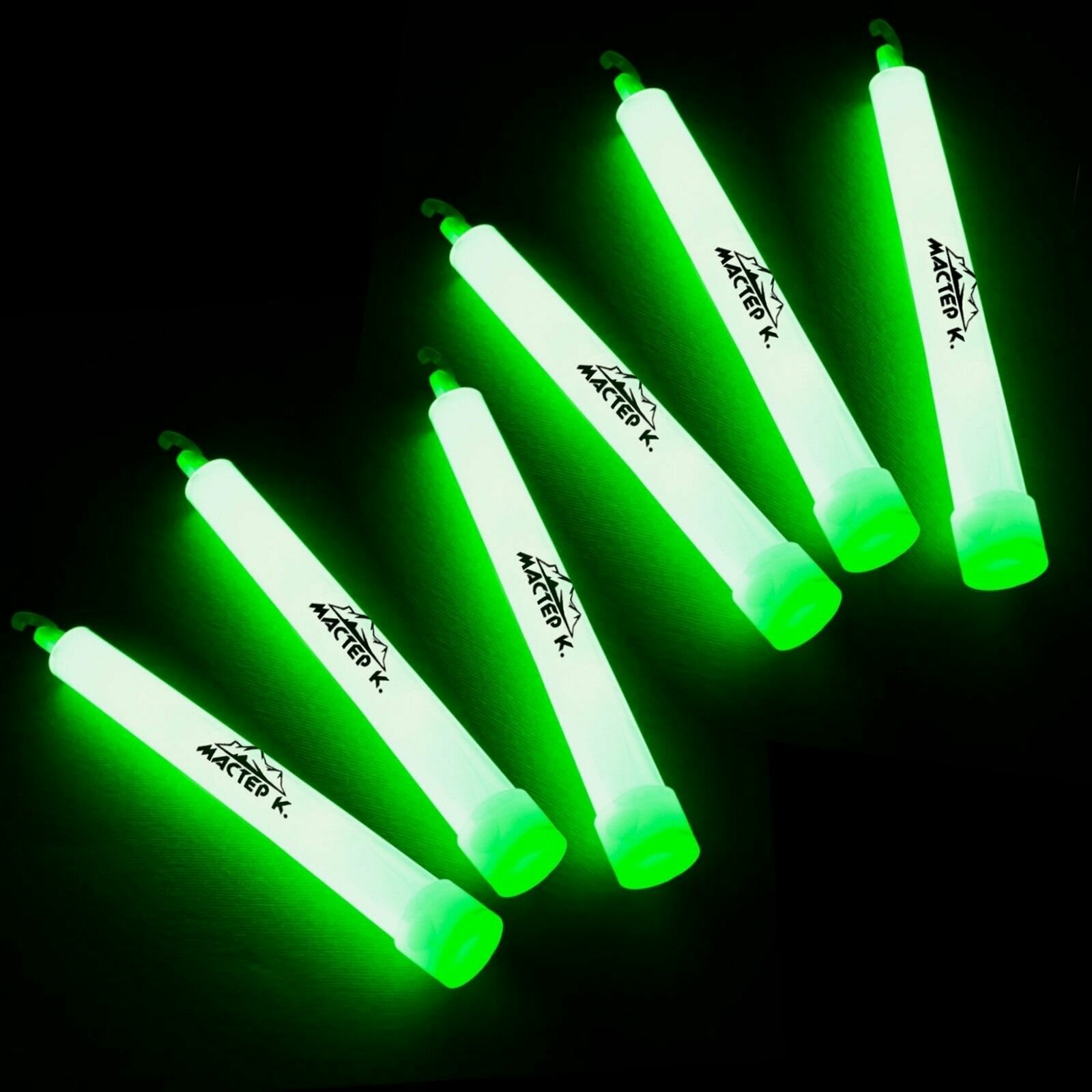Набор "Химический источник света" 6 шт, зеленый, 15 см