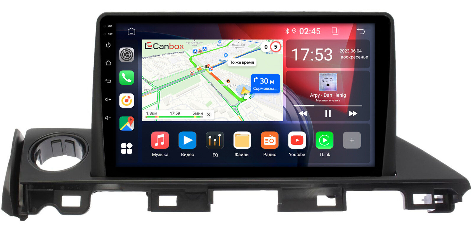 Штатная магнитола Canbox RS9-1413 для Mazda 6 (GJ) 2015-2018 на Android 10 (IPS, DSP, CarPlay)