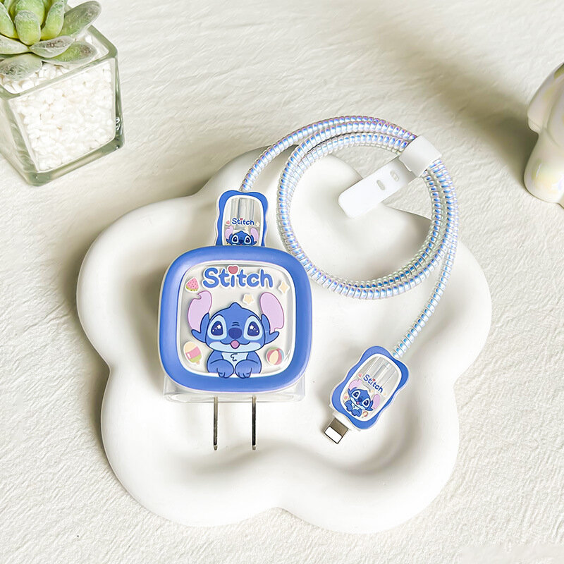 Набор аксессуаров Cool Yue "Apple Charger Protective Cover", для зарядки, защита от падения, прозрачный