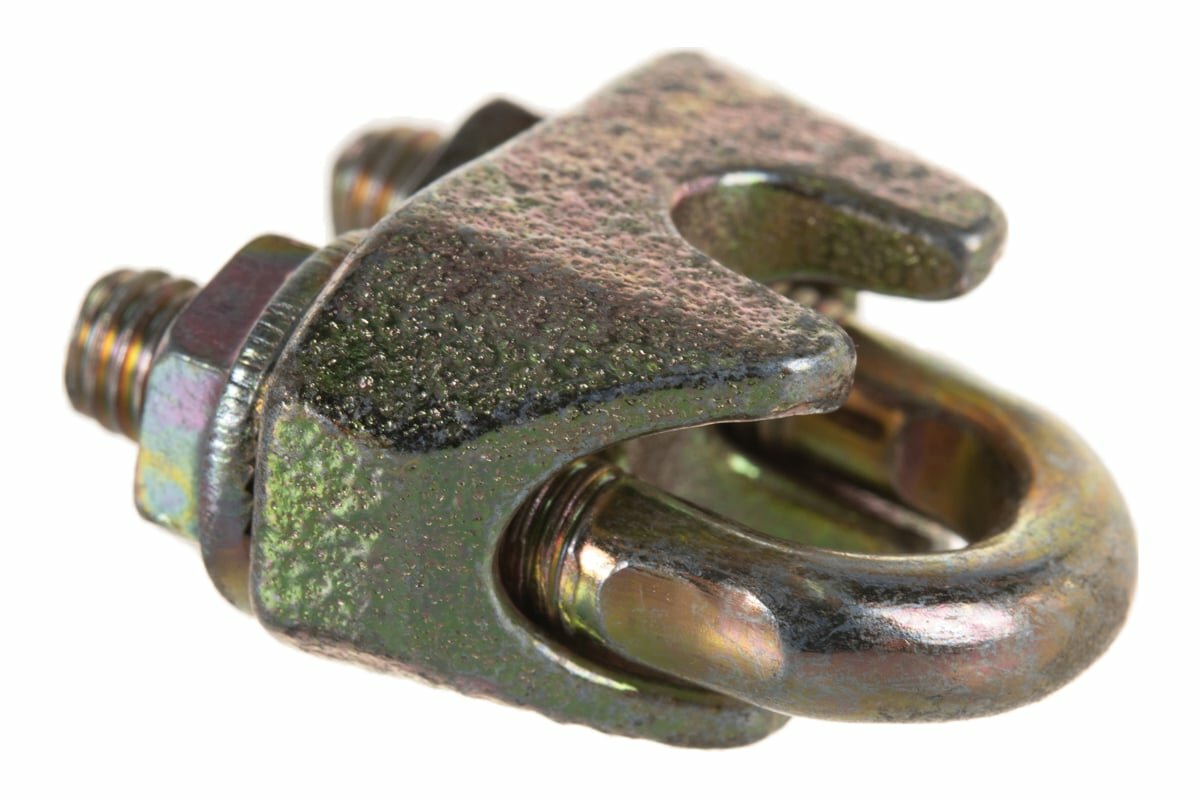 Тор канатный зажим ф=6,5 мм DIN 1142 12367 - крепёжный элемент для стальных канатов