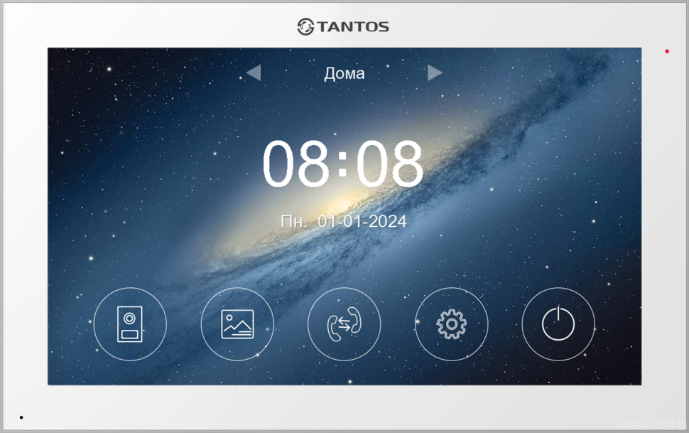 Видеодомофон Tantos Violet HD Wi-Fi (White)