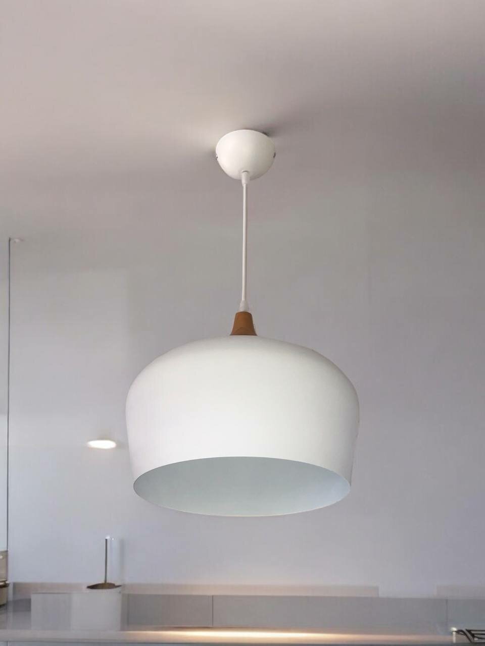 Люстра подвесная потолочная светильник лофт 7918-D300-Е27, WH, LUCETY, площадь освещения 12 кв. м.