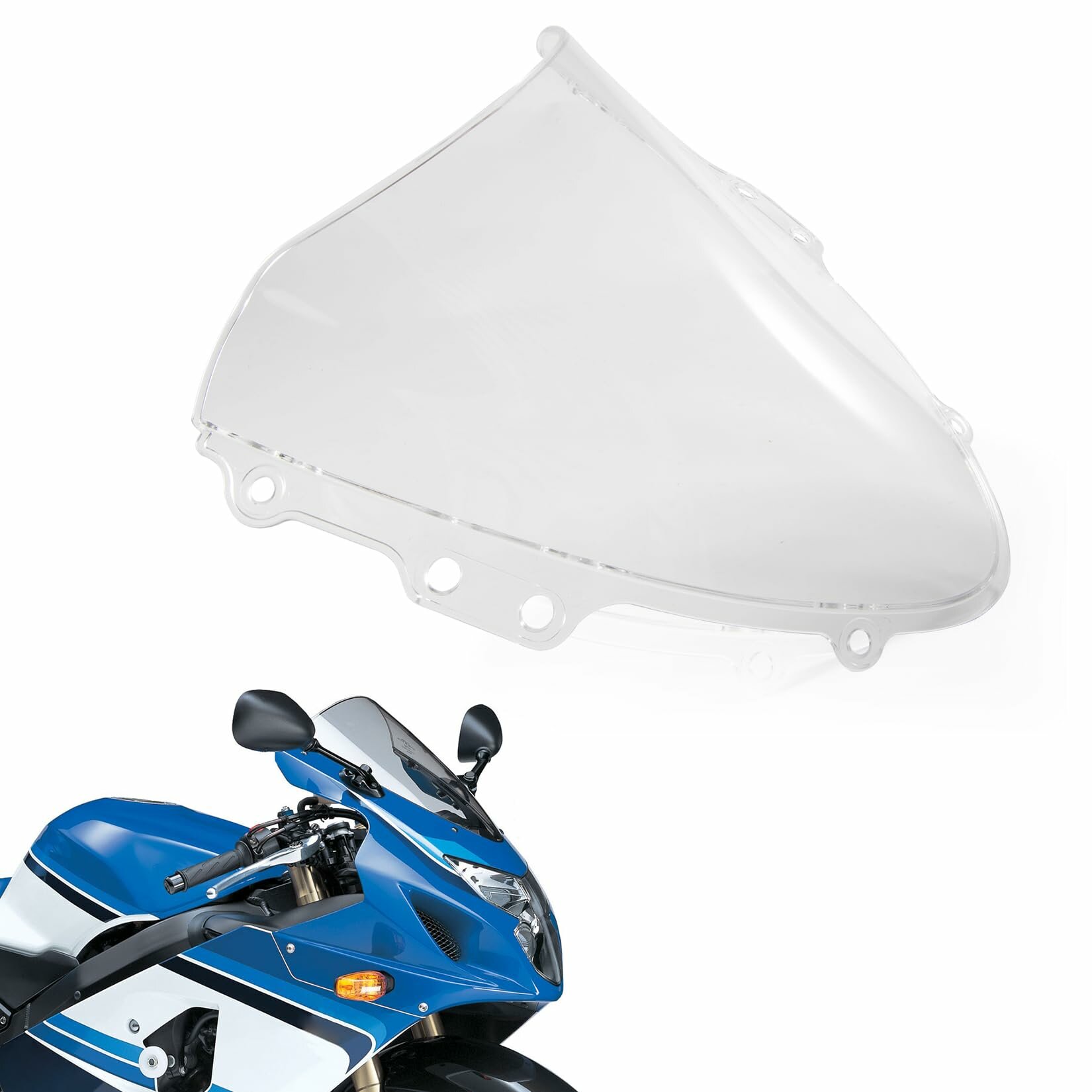 Ветровое стекло для Suzuki GSX-R 600/750 2004 - 2005 г. в, прозрачное