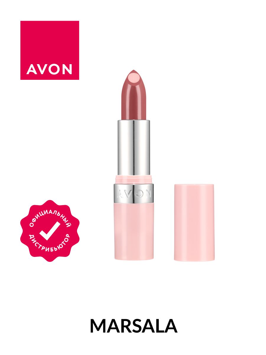 Глянцевая губная помада с гиалуроновой кислотой Avon СуперУвлажнение тон Городской шик