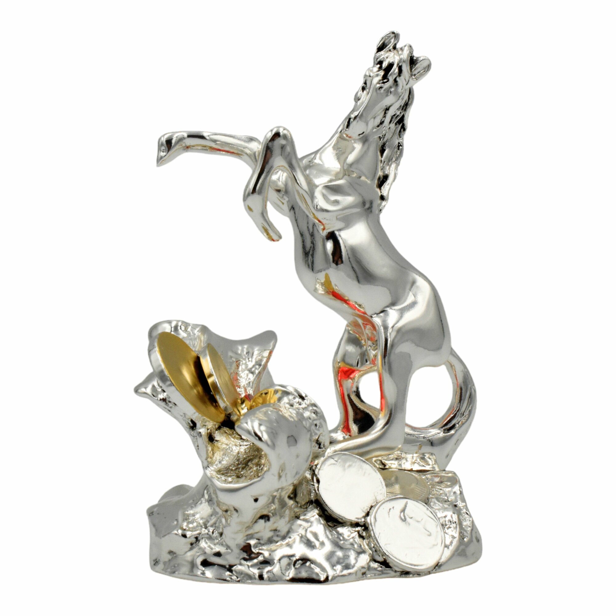 Статуэтка "Конь серебристый" на монетах/ 7938