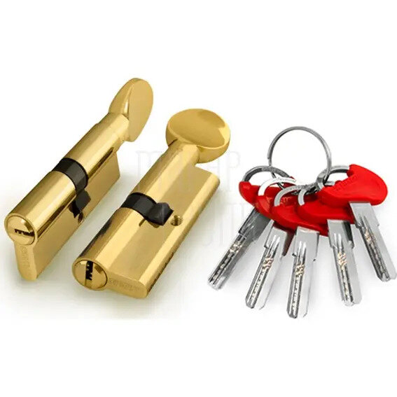 Цилиндровый механизм Fuaro (Фуаро) D-PRO5002Knob 70 mm (30+10+30) латунь