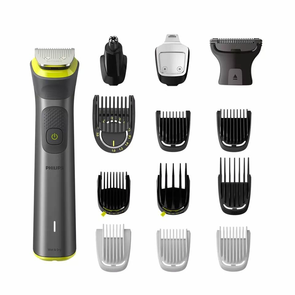 Philips Триммер для бороды и усов Series 7000, кол-во насадок 12