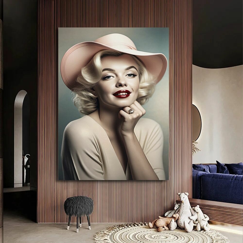 Картина ВсеКартины. тут "Мерлин Монро", на подрамнике, 30x40 см
