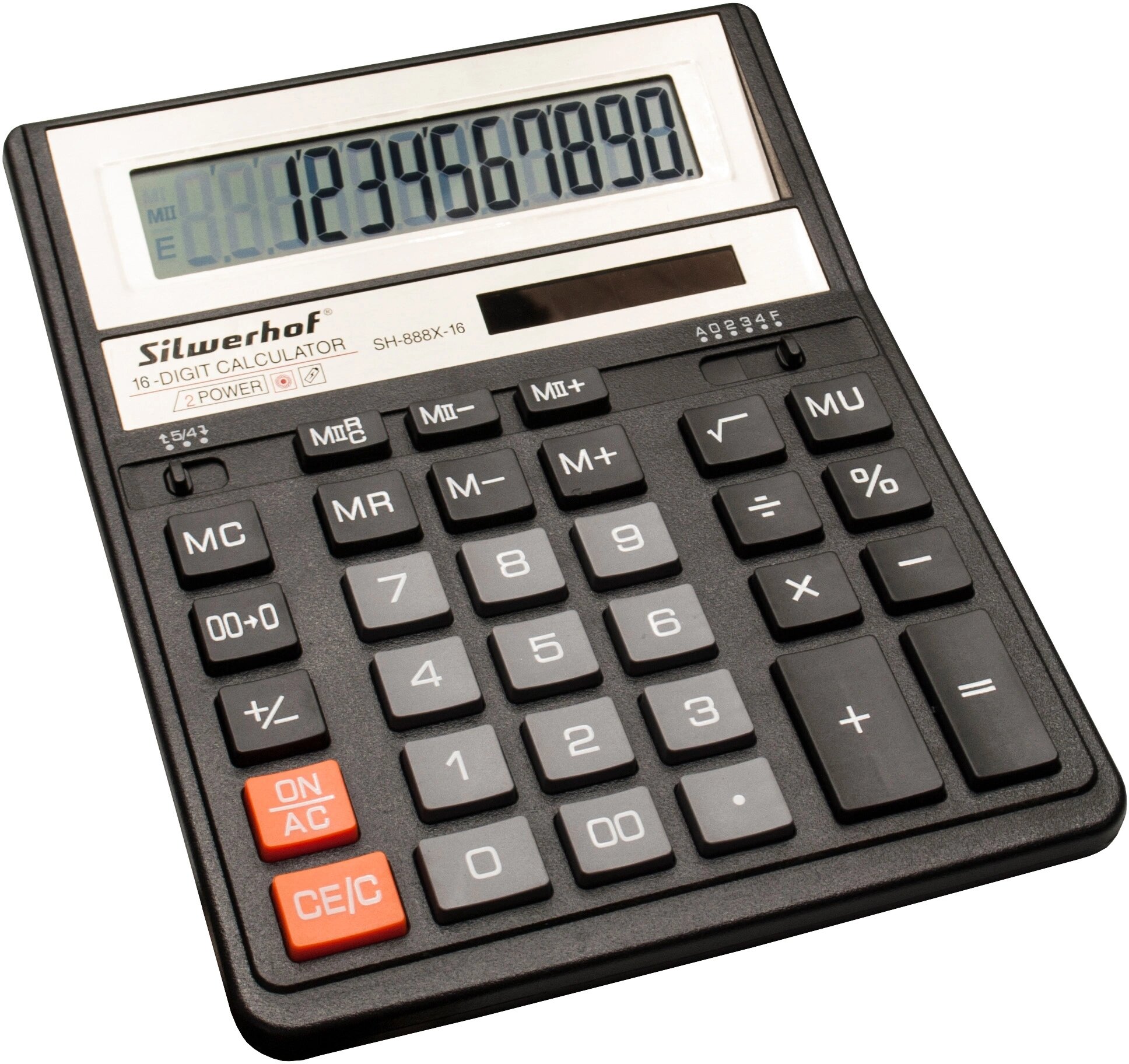 24630143146596 \ Калькулятор Silwerhof SH-888X-16, 16-разрядный, черный