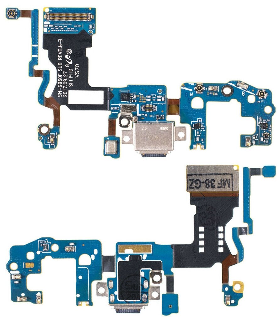 Шлейф / плата для Samsung Galaxy S9 (SM-G960) на системный разъем (нижняя плата)