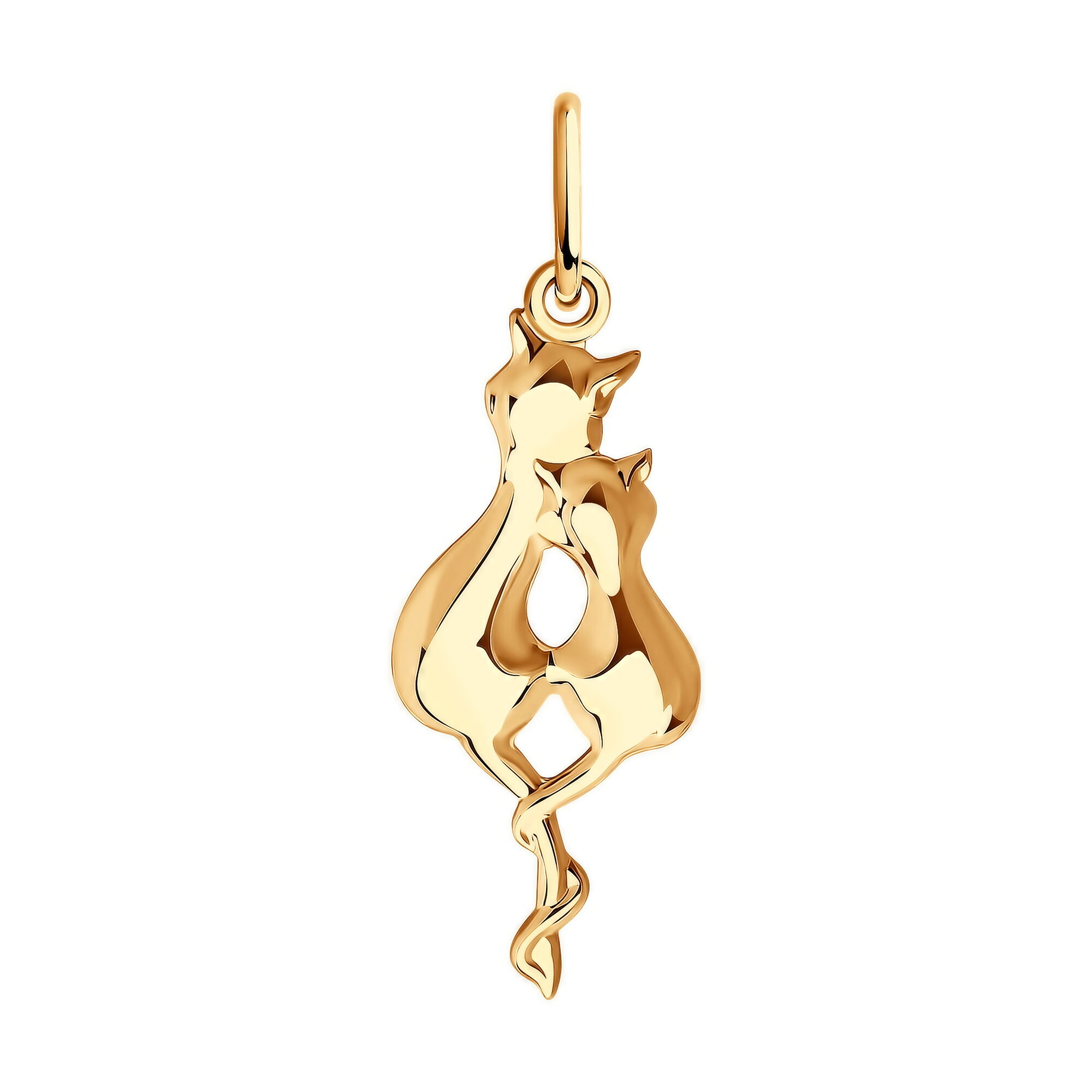 Подвеска, красное золото, 585 проба