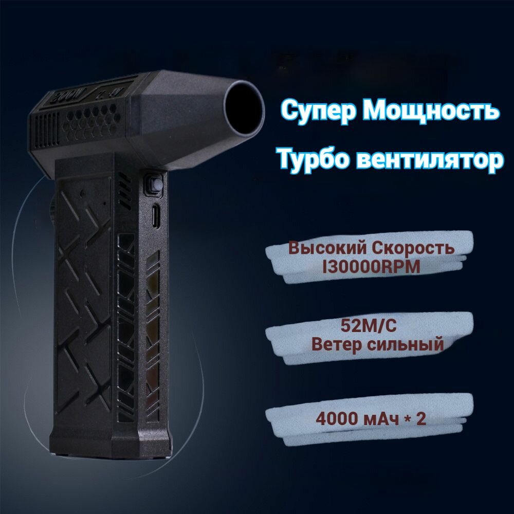 Мини Турбо вентилятор/ Электрический пылеуловитель 130000 оборотов/ мин, портативный турбовентилятор, снегоочиститель