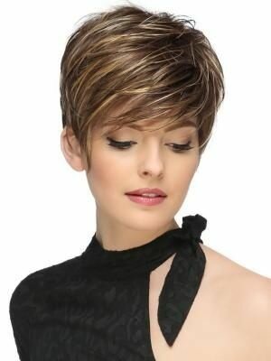 Пушистый натуральный парик / парики женские короткие