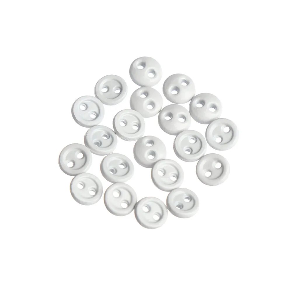 Металлические мини-пряжки для кукол 20/40 шт. White-20pcs 3mm