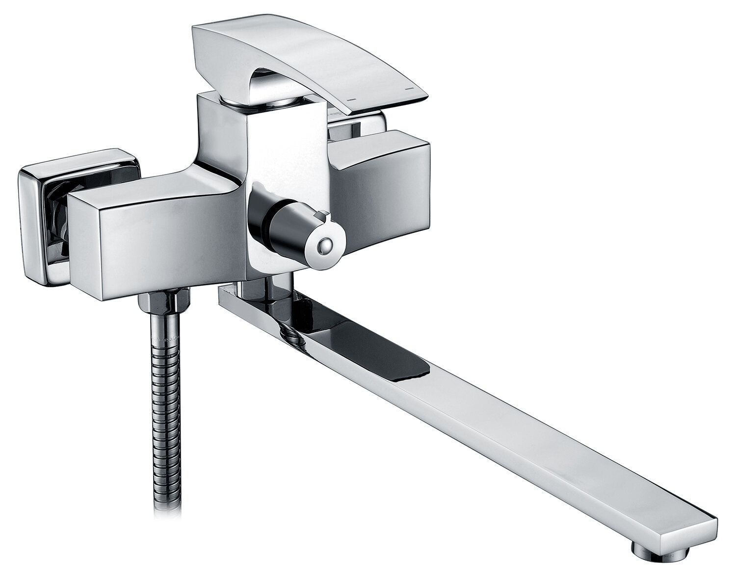 Смеситель для ванны с длинным изливом Gappo G2207 латунь, хром