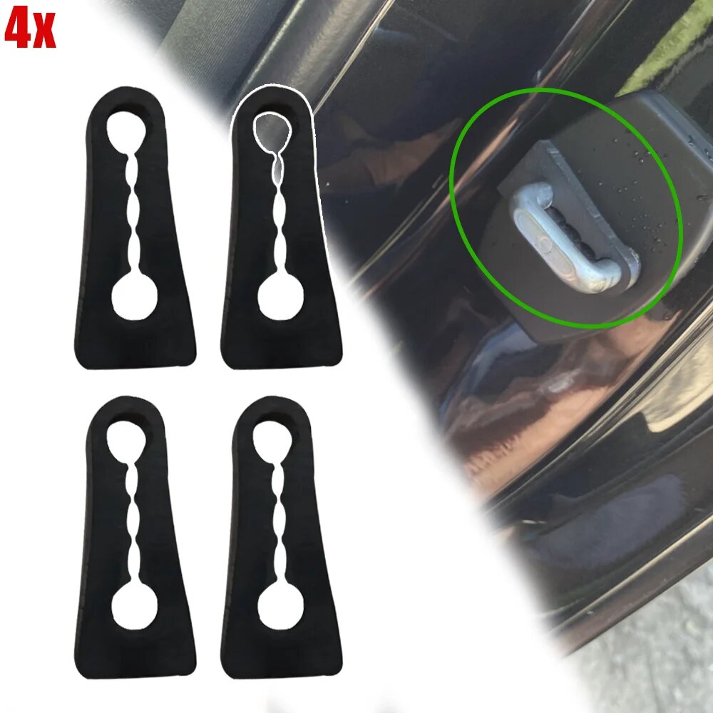 4x для Toyota Land Cruiser Prado 70/90/120/150-серии 1990-2023, демпфер дверного замка, буферное уплотнение, амортизирующая демпфирующая защита