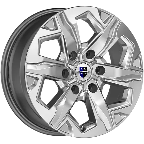 Диск КиК Тейт 7.5x17 6x114,3 ET30 Dia66.1 Дарк платинум