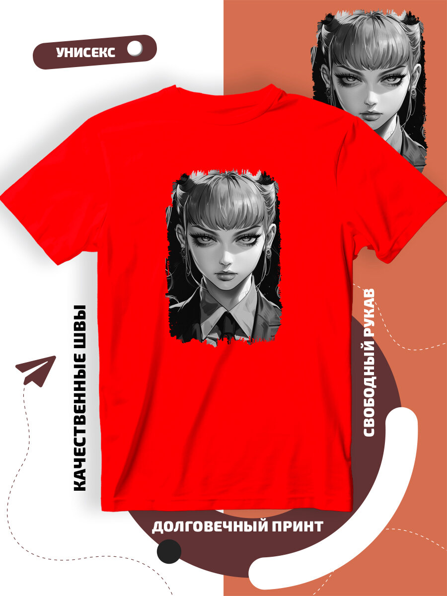 Футболка с девушкой