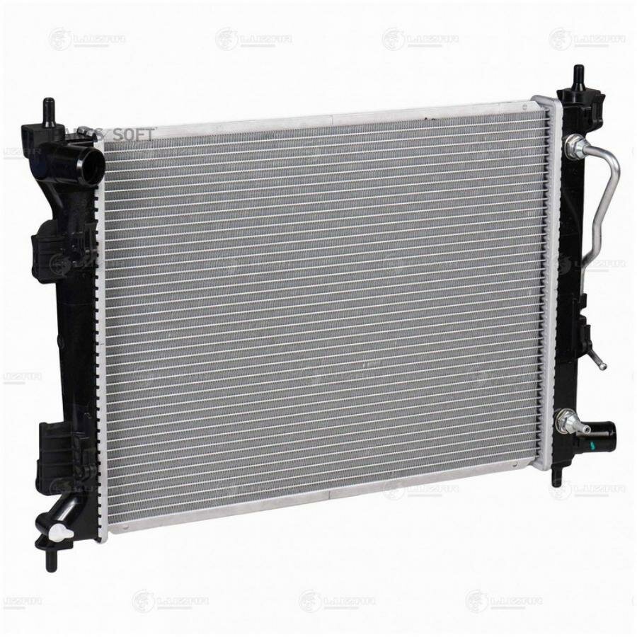 LUZAR LRC0801 Радиатор HYUNDAI SOLARIS /KIA RIO AT (паяный) 10-