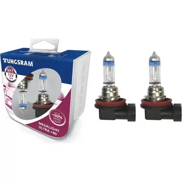 TUNGSRAM 53110SXUPB2 лампа h11 12v-55w (pgj19-2) ( +90% света) megalight ultra +90 (п. уп.2шт.) 93116881