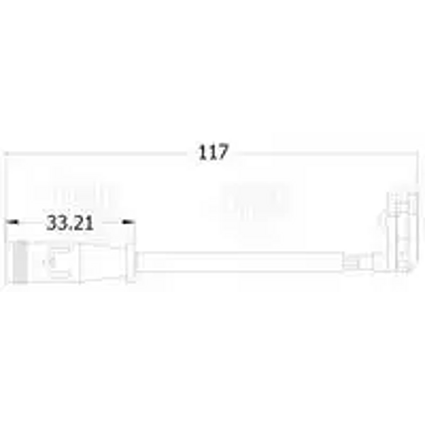 TRIALLI pfs-1504 датчик износа колодок для а / м Mercedes (Мерседес) Sprinter (Спринтер) (w906) (06-) 3-5t перед.