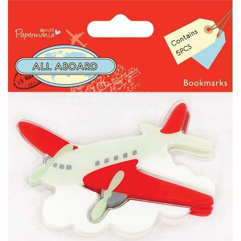 Набор закладок docrafts "All Aboard", Самолет, 5 шт