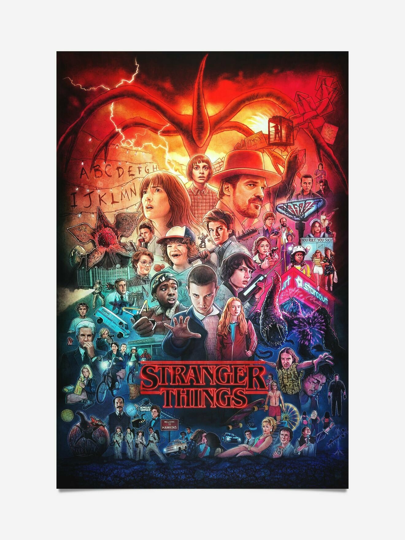 Постер сериала Очень Странные Дела - Stranger Things 40 на 60 см. от Poster4me