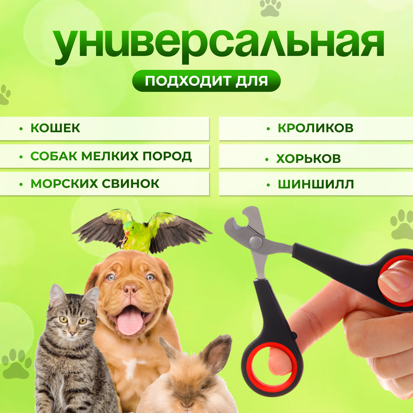 Когтерез-ножницы для груминга кошек и собак малых пород, секатор для животных, ножницы для стрижки когтей, кусачка