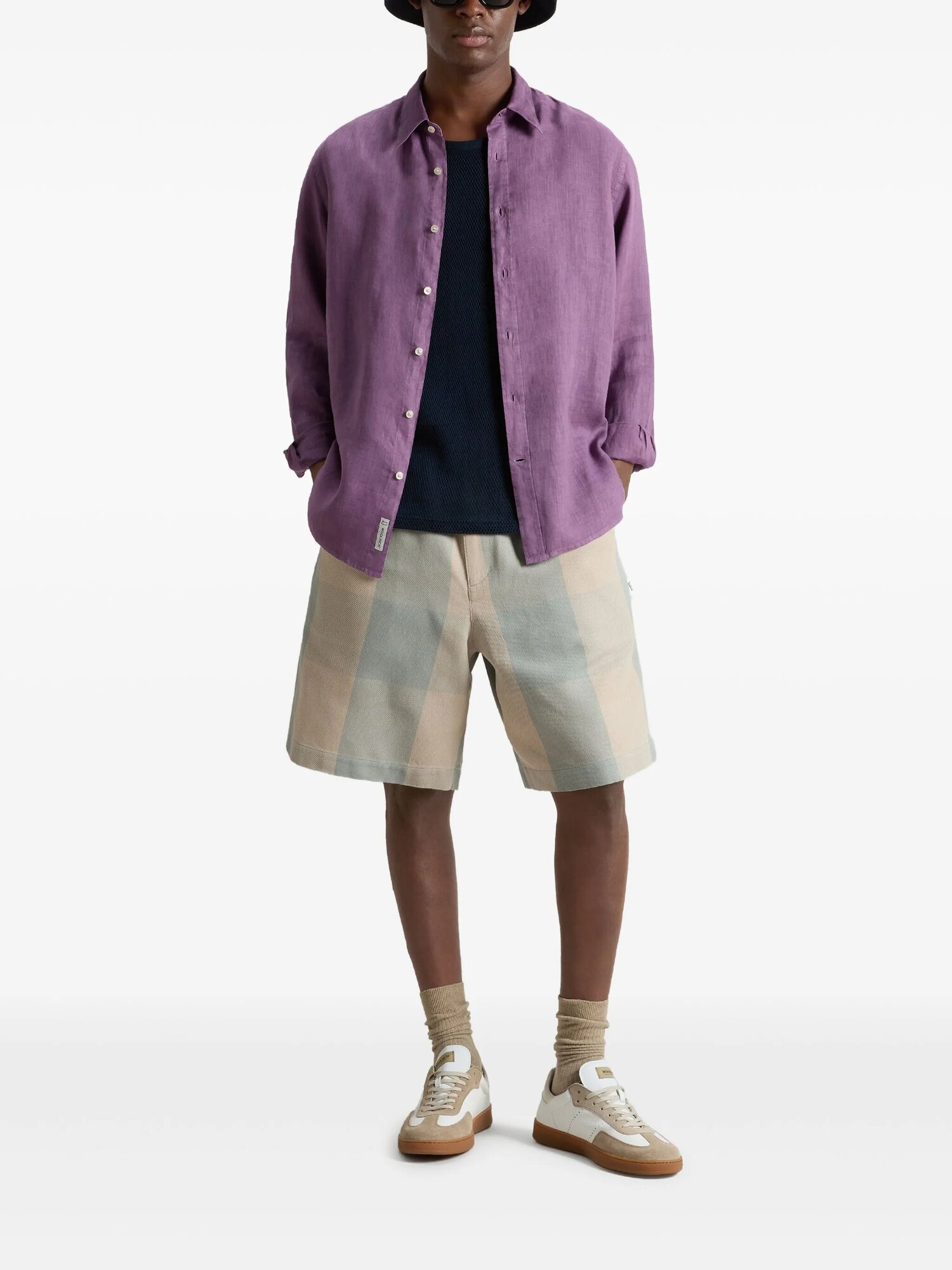 Рубашка Woolrich, размер 50-52, purple — фото 1