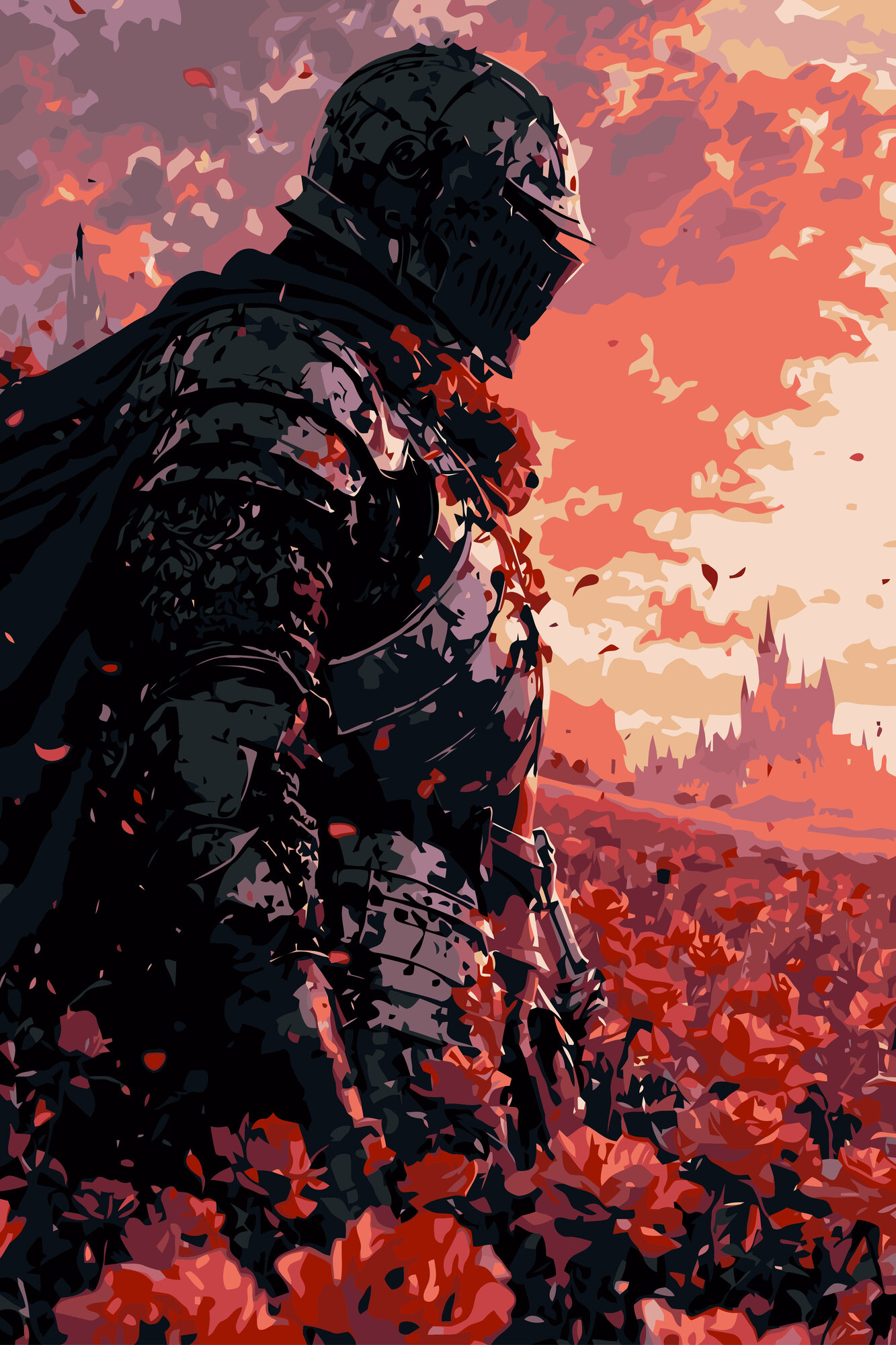 Картина по номерам X-264 "Рыцарь" 40х60