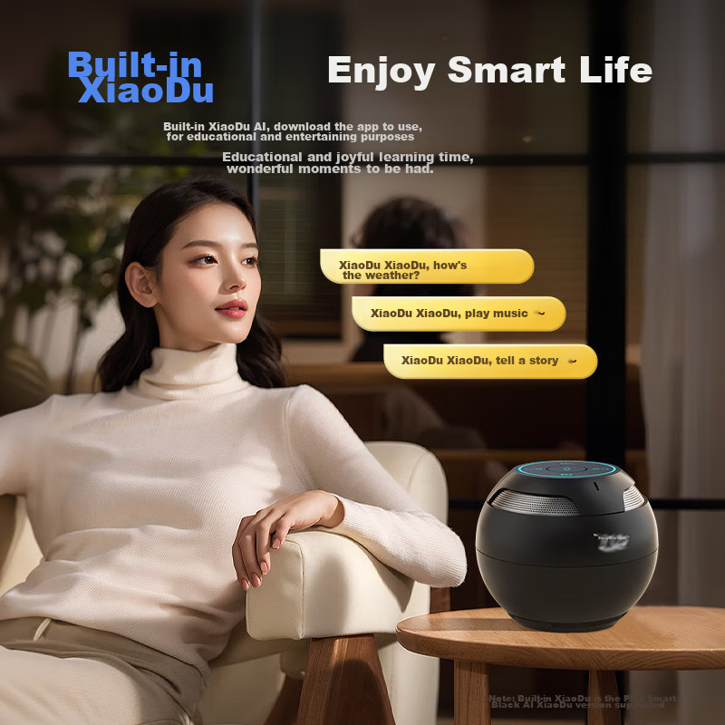 Soaiy S35Plus Xiaodu Smart Bluetooth Speaker, AI Voice Control, Home And Car Use, Mini Portable Computer, Payment Collection, Children's Early Education, Elderly Companion, Home Gift