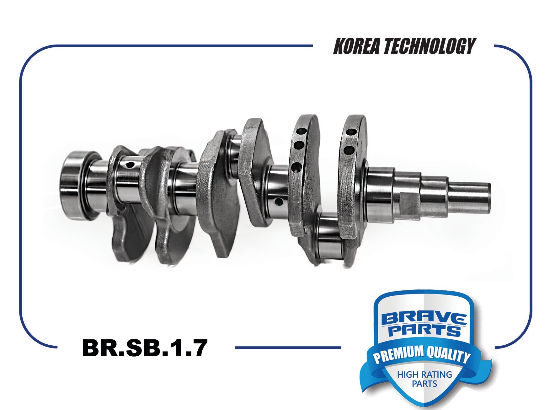 Вал коленчатый для Шевроле Лачетти арт BRSB17 Brave