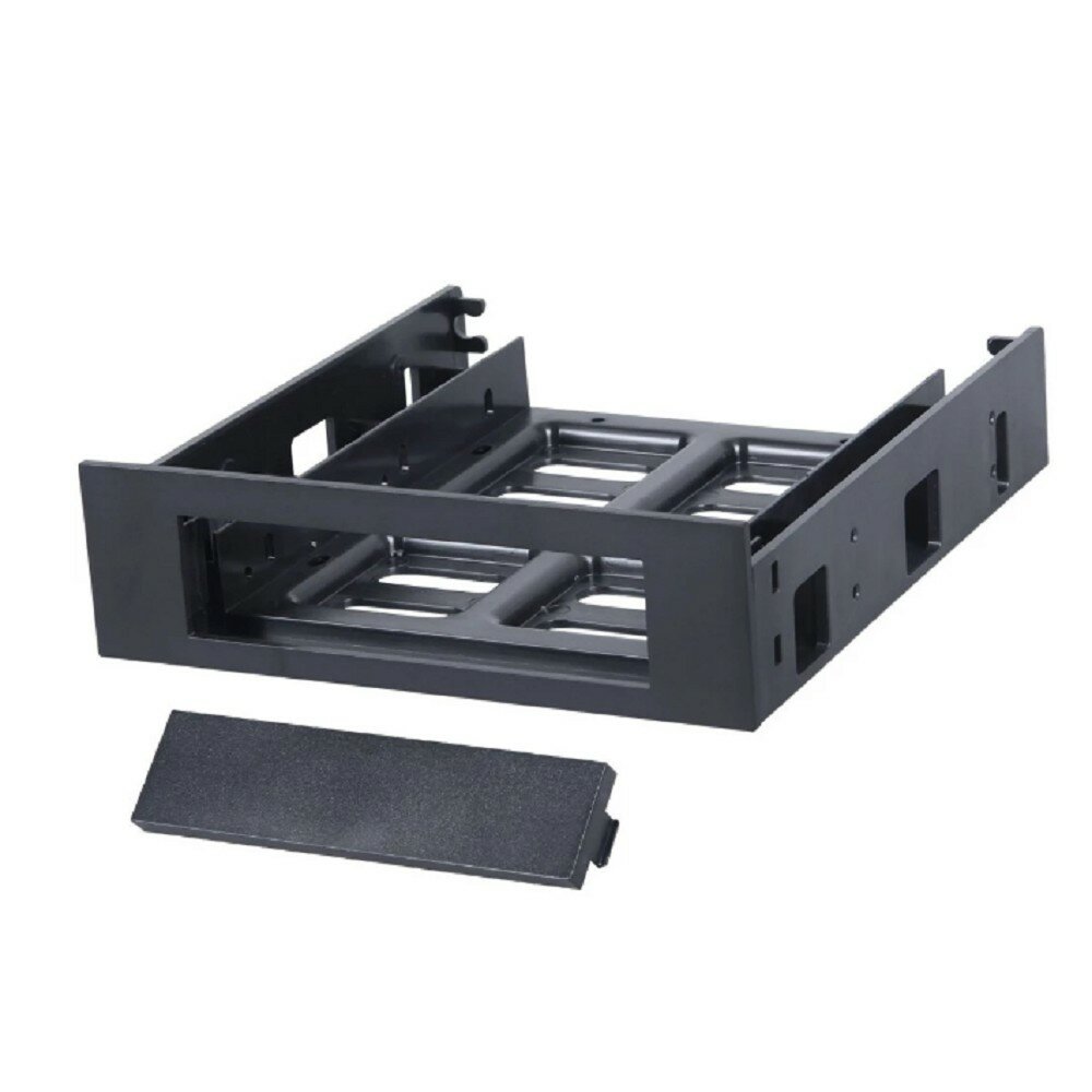 Gembird переходник Салазки для установки HDD SSD 2.5' 3.5' в отсек 5.25" , пластик, пакет MF-35525