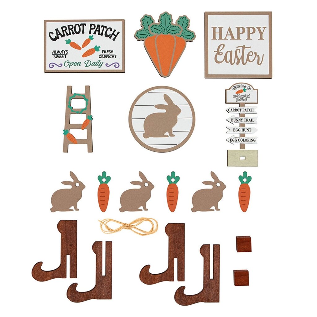 Пасхальный декор деревянные центральные столы Знаки. Многоуровневый поднос для дневной домашней фермы деревенские украшения кухня