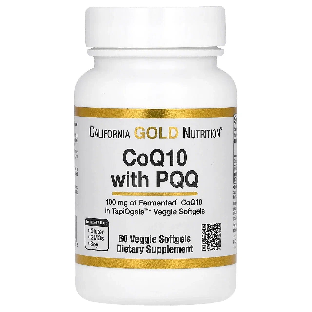 БАД California Gold Nutrition CoQ10, антиоксидант, для сердца, помогает при приступах мигрени 100мг, 60шт