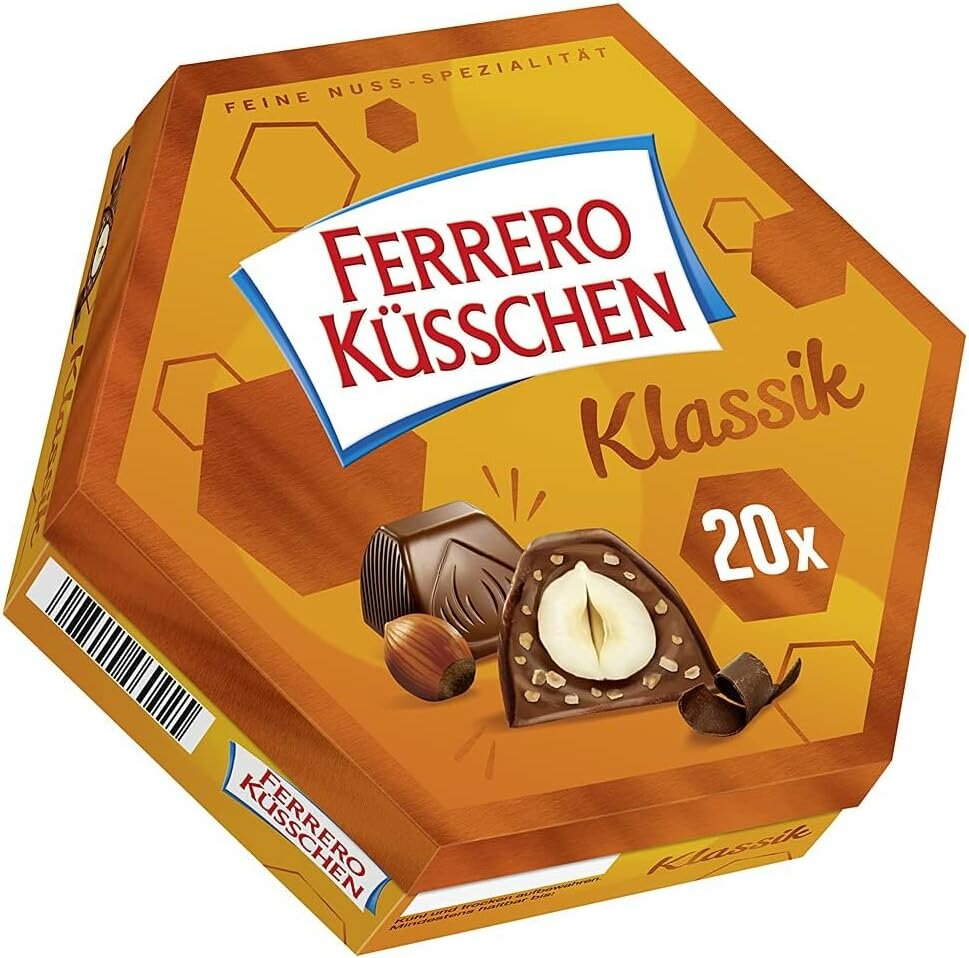 Шоколадные конфеты с фундуком Ferrero Kusschen Ферреро Поцелуи 178 гр. (Германия)