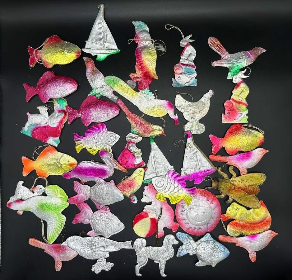 Случайная игрушка на ёлку, картонаж "Фигурки" СССР, в ассортименте