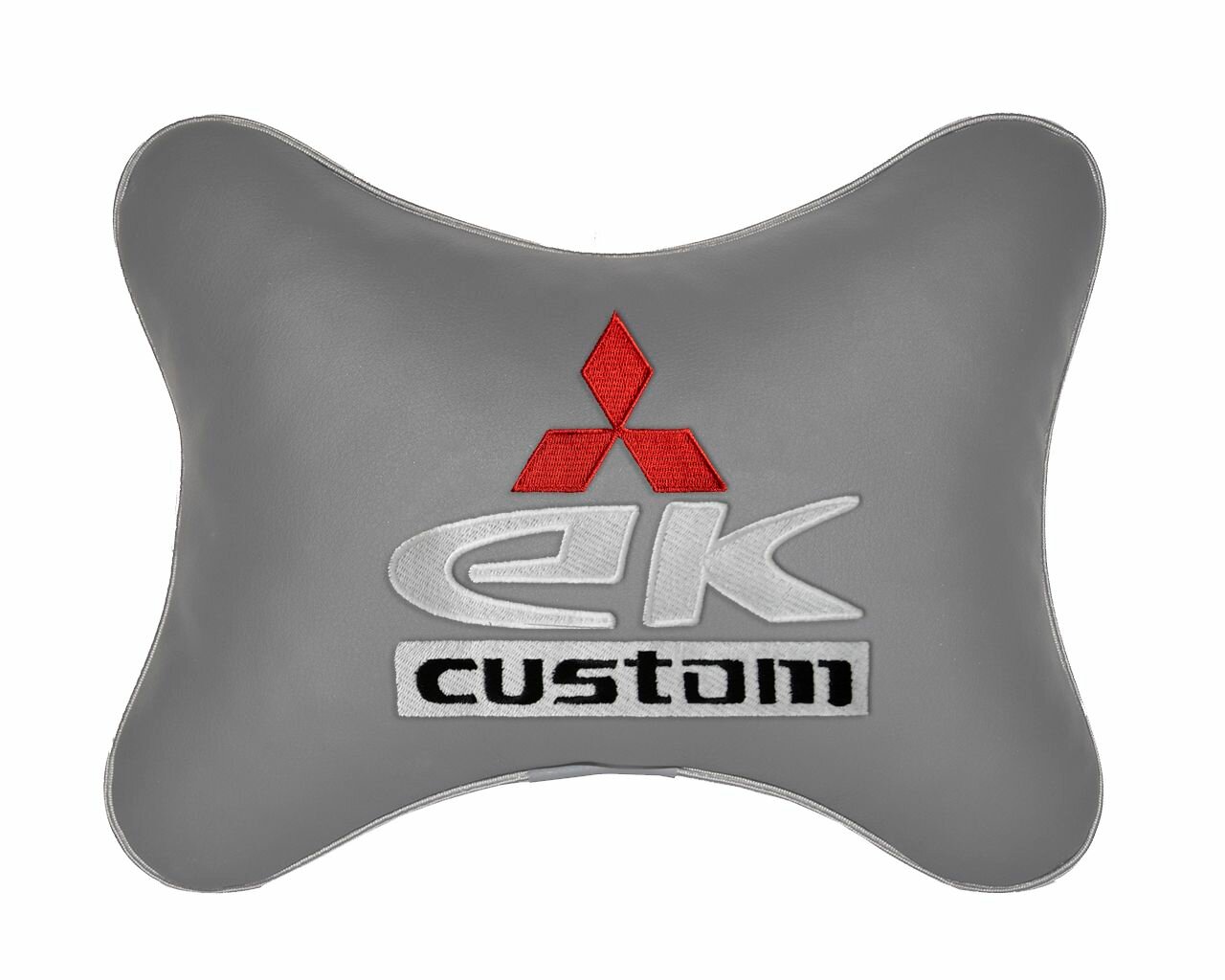Подушка на подголовник серая экокожа MITSUBISHI Ek custom