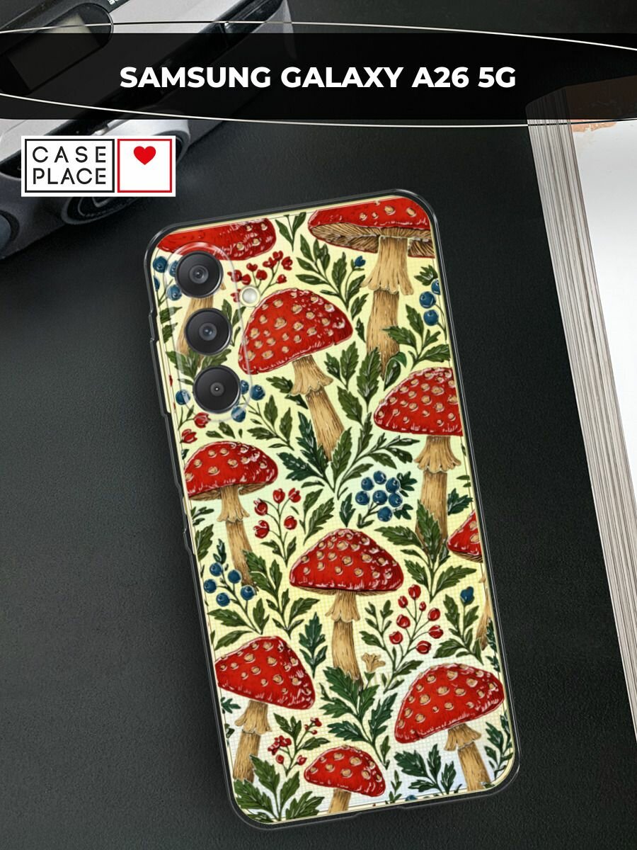 Чехол на Samsung Galaxy A26 5G / Самсунг Галакси А26 5G с принтом Мухоморы